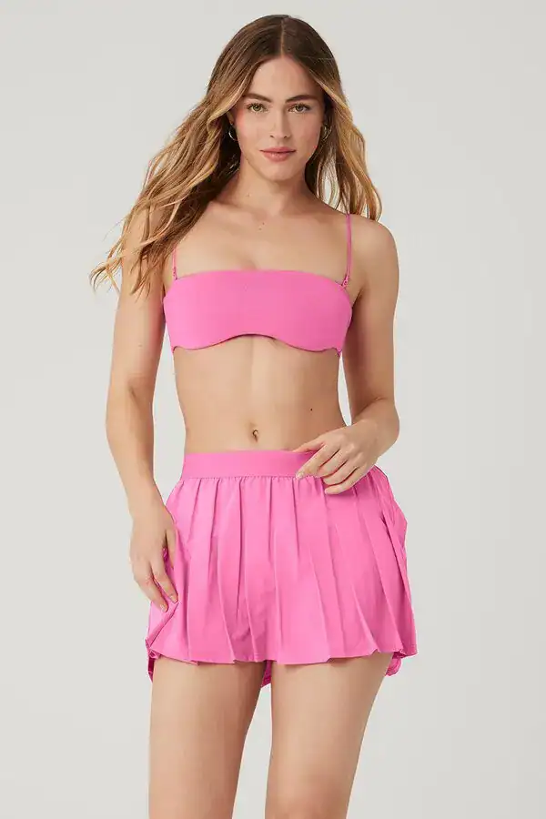 Alo Yoga Airbrush Socialite Bandeau - Paradise Pink | Editorialist